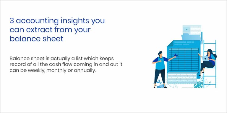 3 accounting insights you'll extract from your balance sheet